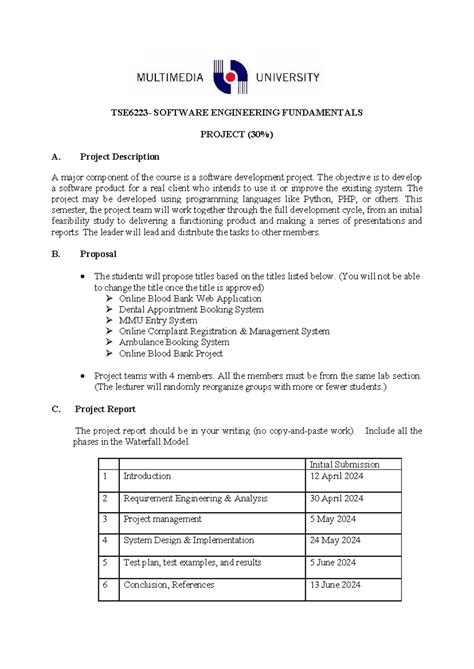 Image result for Example of Software Engineering Project