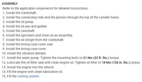 Image result for WL Engine Rebuild Torque Settings