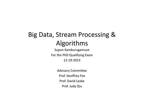 Image result for Stream Processing Algorithms