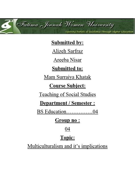 Multiculturalism | PDF | Multiculturalism | Identity (Social Science)