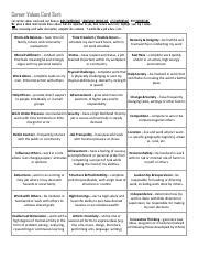 Image result for Values Card Sort PDF