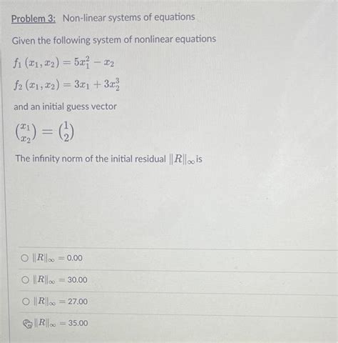 Image result for System of Nonlinear Equations Examples