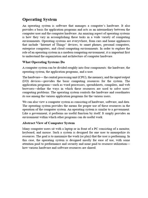 Image result for Operating System Concept PDF