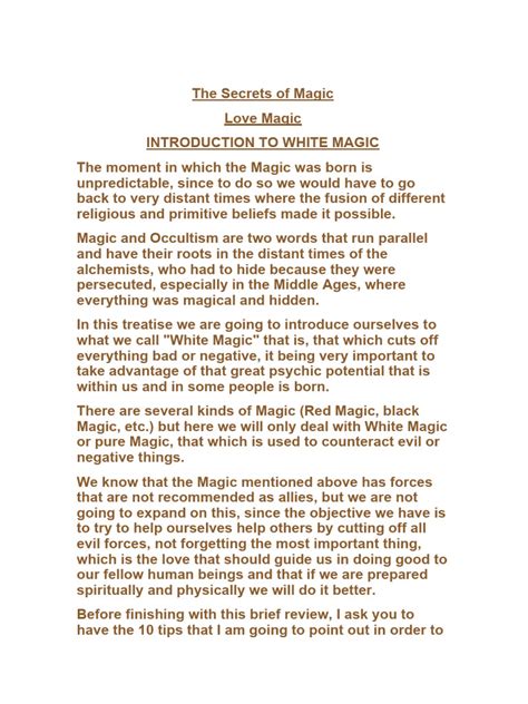 The Secrets of Magic PDF | PDF | Knowledge | Altar