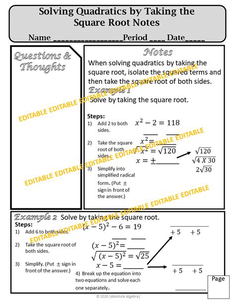 Image result for Solving Quadratics Square Root Method