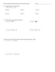 Image result for Range of Multivariable Functions