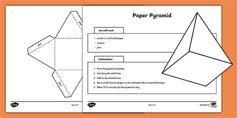 Image result for Paper Pyramid