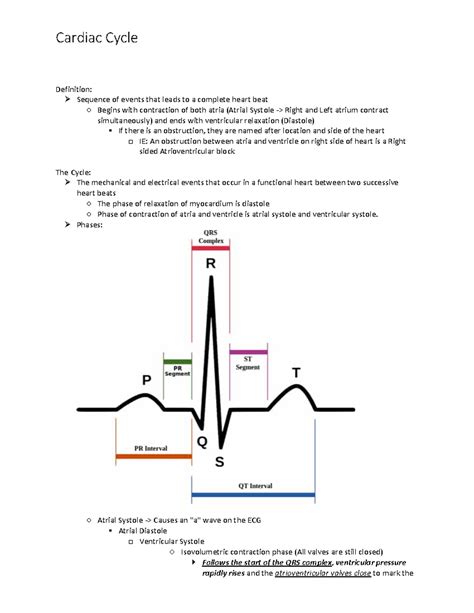 Image result for Cardiac Cycle Simple