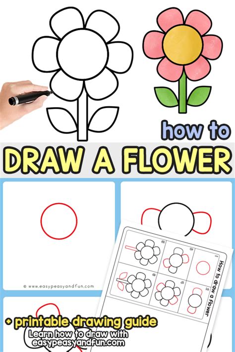 Image result for Flower Drawing Tutorial