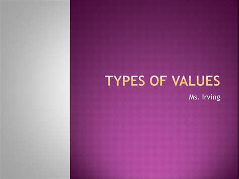 Image result for Different Types of Values