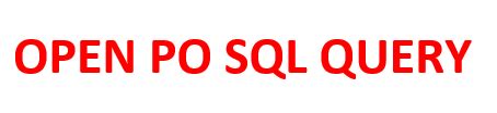 Image result for Oracle Purchase Order Query