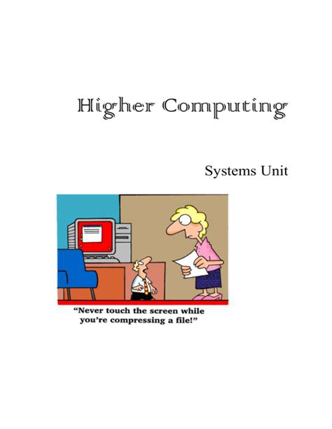 Image result for Computer Systems Higher Computing SDD