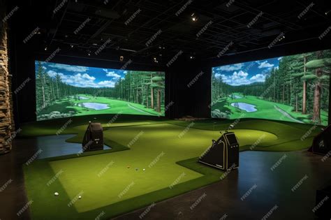 Image result for Golf Simulator Modern Setup