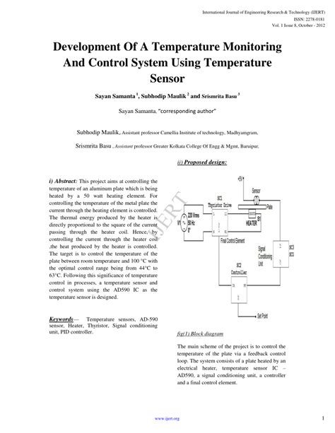 Image result for Temperature Monitoring and Control System Arduino