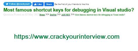 Image result for Debugging Shortcut Key for Visual Studio