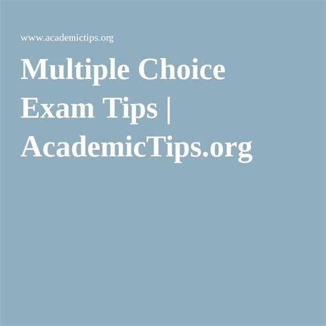 Image result for Test Tips Multiple Choice