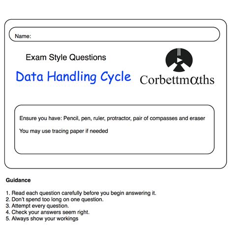 Image result for Data Handling Practice Questions