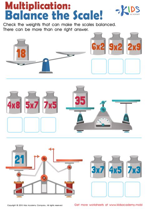 Image result for Balance Scale Worksheet