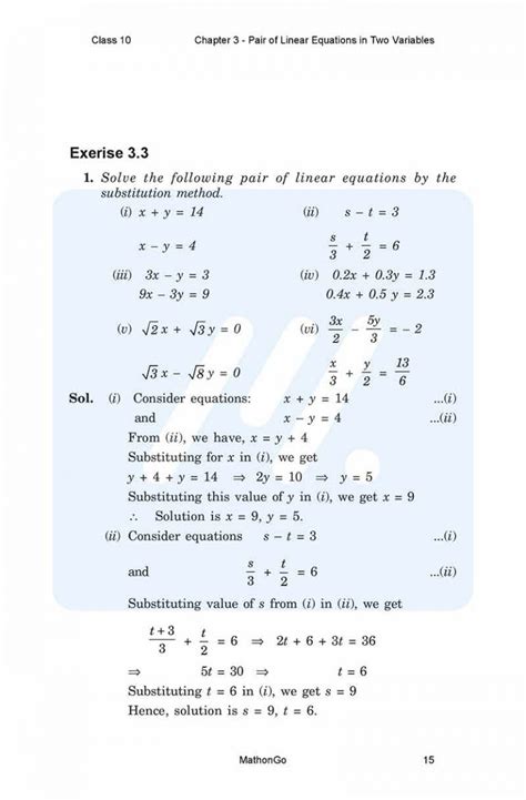 Image result for Class 10 Maths Chapter 3 Examples