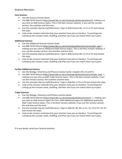 Image result for Science Revision Tips