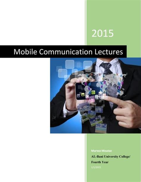 Image result for Mobile Communication Lectures