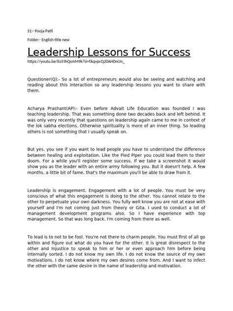 Image result for Examples of Leadership Lessons