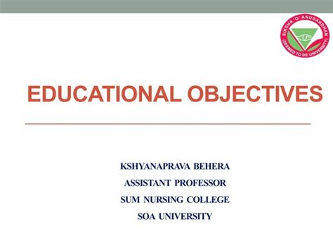 Image result for Formulation of Educational Objectives