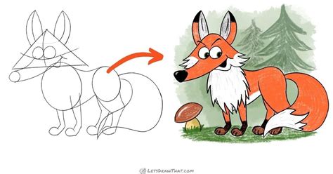 Image result for Fox Drawing Tutorial