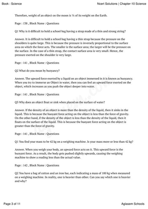 Image result for Science Chapter 9 Class 9th Question and Answer