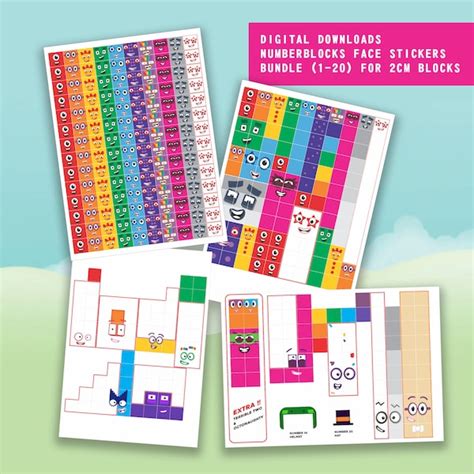 Image result for NumberBlocks Face Stickers