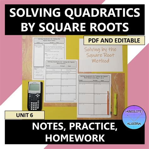 Image result for Solving Quadratics Square Root Method