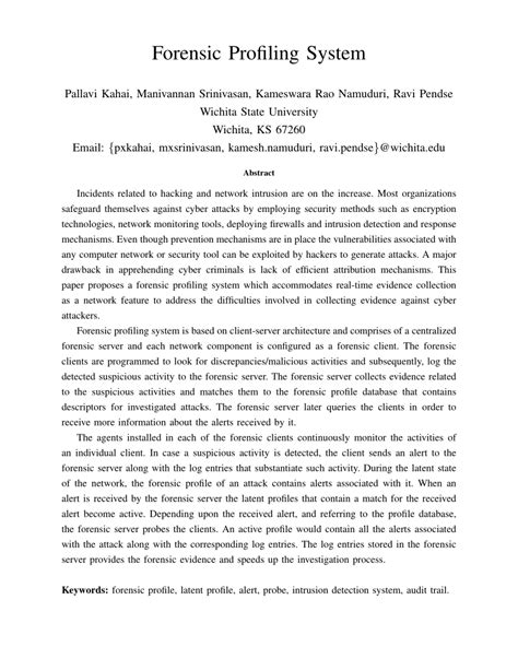 Image result for Forensic Profiling