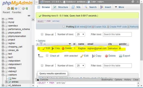 Image result for HTML Form Data to Xampp Database with Source Code