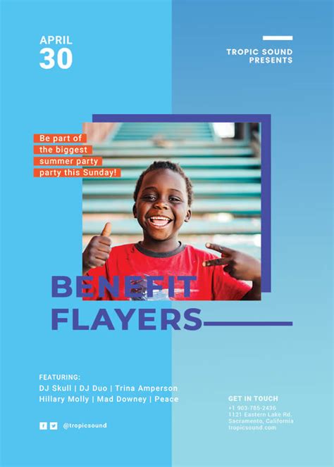 Image result for Benefit Flyer Examples