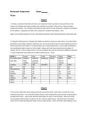 Image result for W06 Restaurant Assignment Tutorial