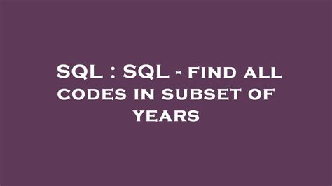 Image result for Find Codes in Databases