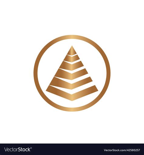 Pyramid logo Royalty Free Vector Image - VectorStock