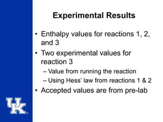 Image result for Exp 2 Enthalpy of Formation Post-Lab