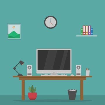 Image result for Modest Desk Vector