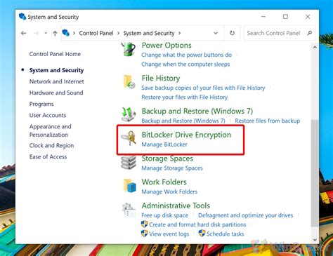 Image result for BitLocker Drive Encryption in Control Panel