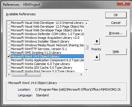 Image result for Visual Basic Word