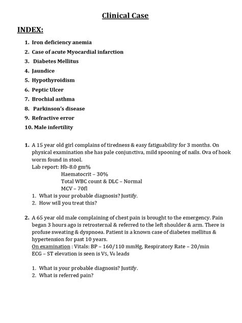 Image result for Clinical Case Study Examples