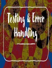 Image result for Error Handling in Testing