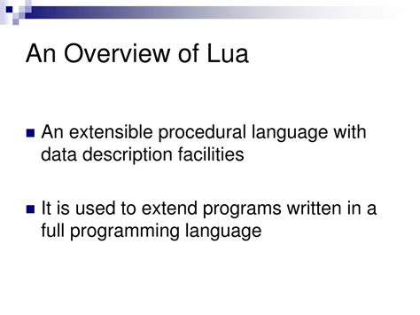 Image result for Lua Programming Language PPT