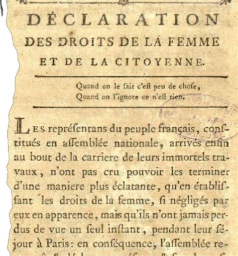 Image result for Not Able Feminist Olympe De Gouges