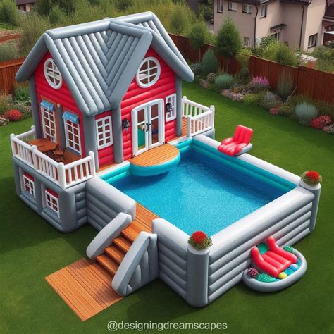 Image result for Doll House Inflatable Pool