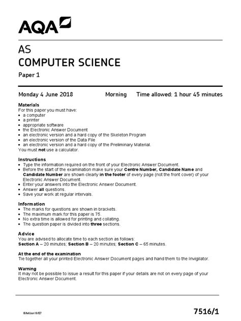 Image result for Computer Science a Level Paper 1
