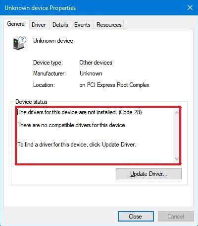 Image result for Device Manager Driver Error