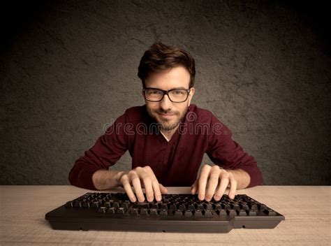 Image result for Computer Geek Typing