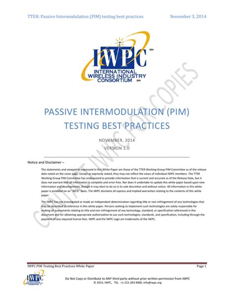 Image result for PIM Testing